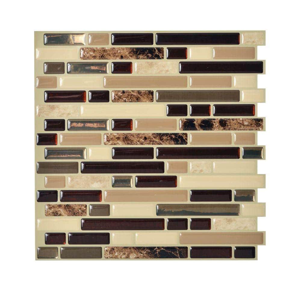 Reviews for smart tiles Bellagio Keystone 10.06 in. W x 10 in. H Peel ...