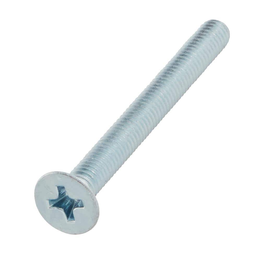 Everbilt M4-0.7x40mm Zinc Flat Head Phillips Drive Machine Screw 2 ...