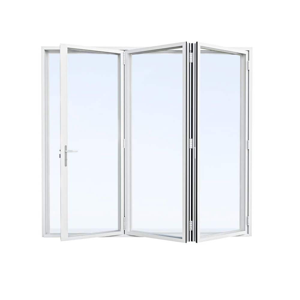 ARK DESIGN 108 in. x 96 in. Right Swing/Outswing Double Tempered Glass ...