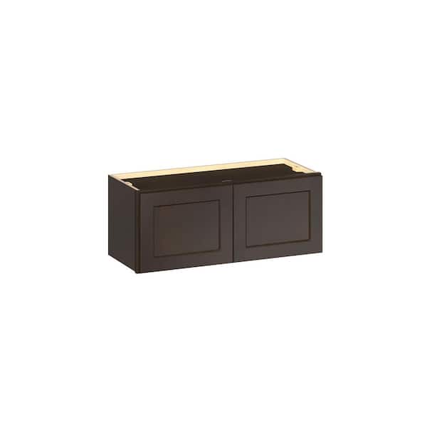 J COLLECTION Emerson Cocoa Wall Bridge 2-Door Ready to Assemble Kitchen ...