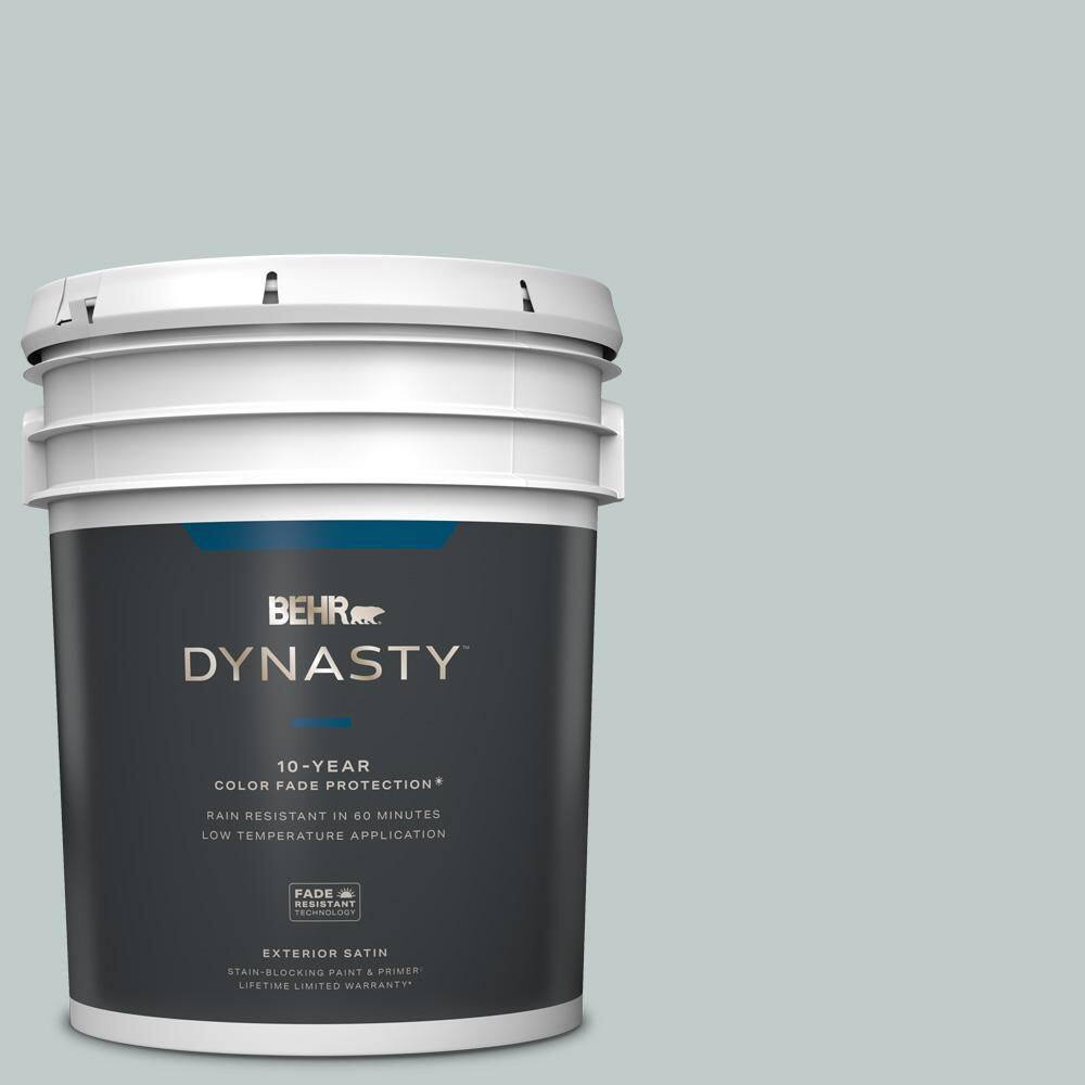 BEHR DYNASTY 5 gal. #730E-3 River Rock Satin Enamel Exterior Stain ...