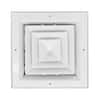 Venti Air 08 in. x 08 in. Aluminum 4-Way Diffuser/Register/Grille for ...
