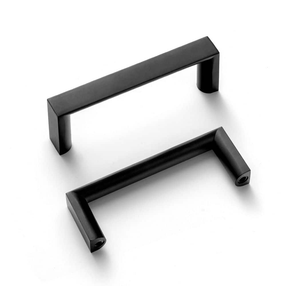 Goo-Ki 6-Pack 3 in. (76mm) Matte Black Zinc Alloy Cabinet Bar Pulls ...