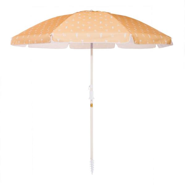 MOEPISY Umbrella diameter 6' 6 ft. fiberglass Beach UPF 50+ Patio ...