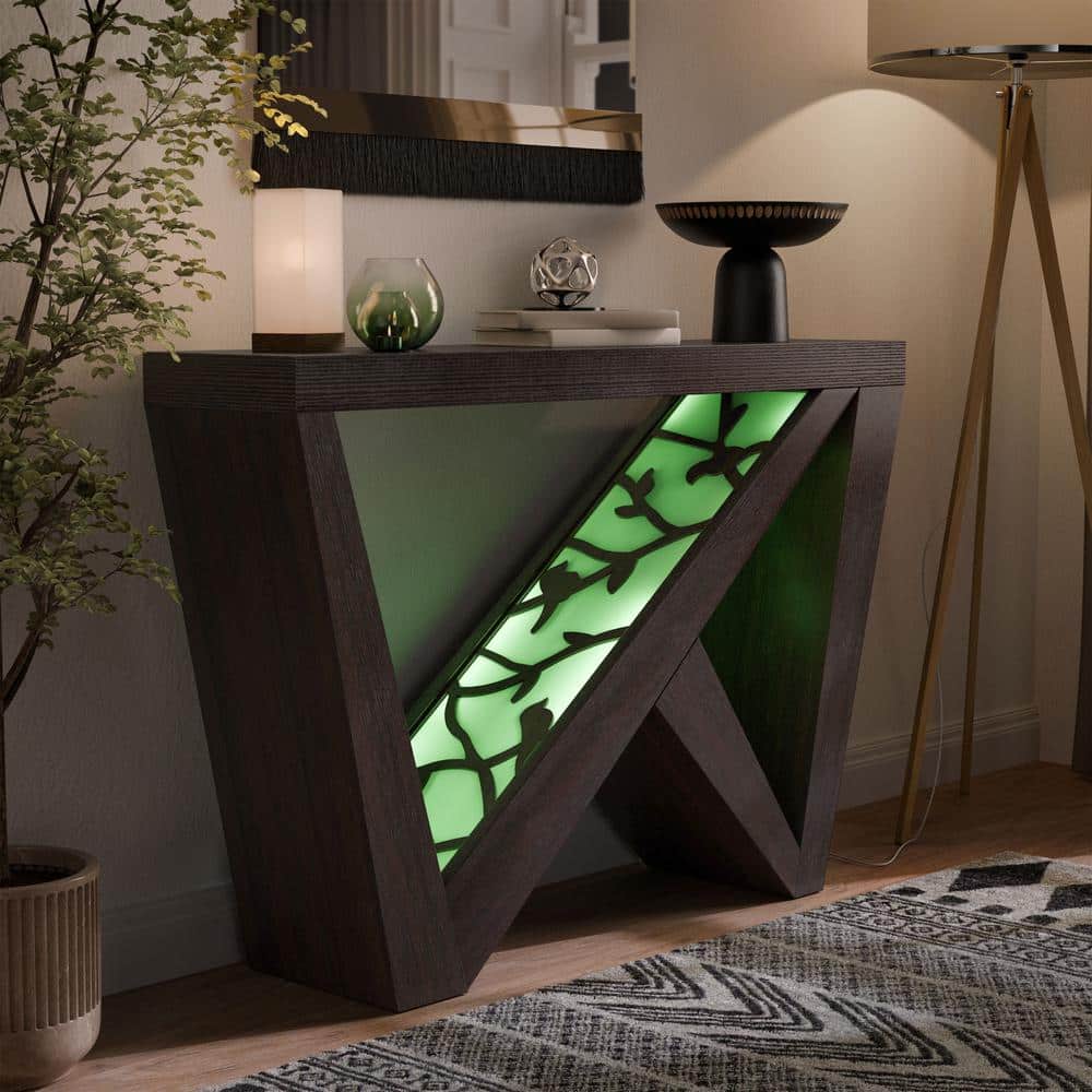 Furniture of America Tara 47.25 in Cappuccino Rectangle MDF Console ...