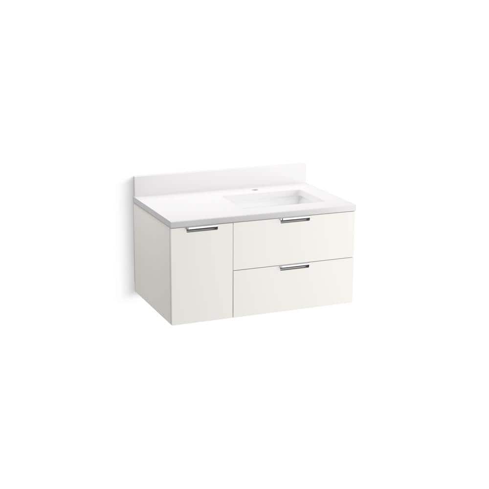 Reviews for KOHLER Maxstow 36 in. Single SinkWall-Hung Bathroom Vanity ...