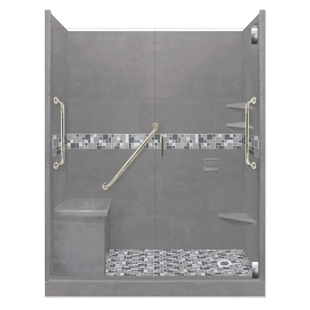 American Bath Factory Newport Freedom Grand Hinged 42 in. x 60 in. x 80 ...