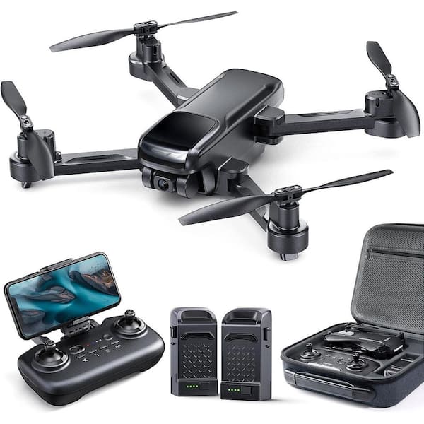 Ahfiwaso Foldable Mini Quadcopter Drone with 4K Camera GPS Auto Return ...