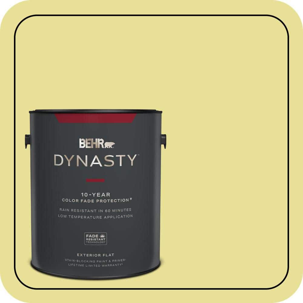 BEHR DYNASTY 1 gal. #P340-3 Reviving Green Flat Exterior Stain-Blocking ...