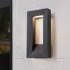 EDISLIVE Barry Modern Matte Black Intergrad LED Outdoor Wall Sconce ...