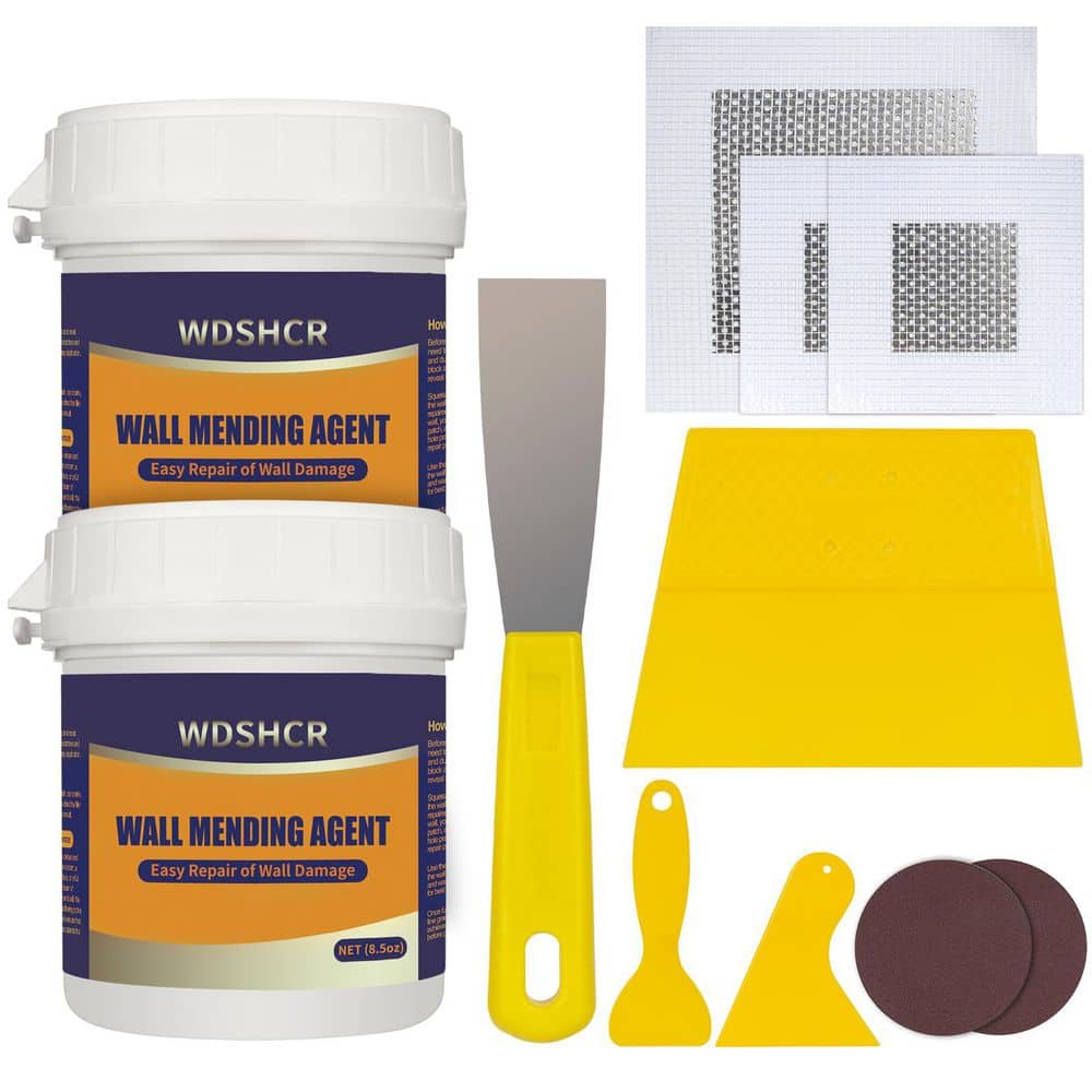 NVNOO Drywall Repair Kit with 8.5 oz. White Wall Repair Putty and ...
