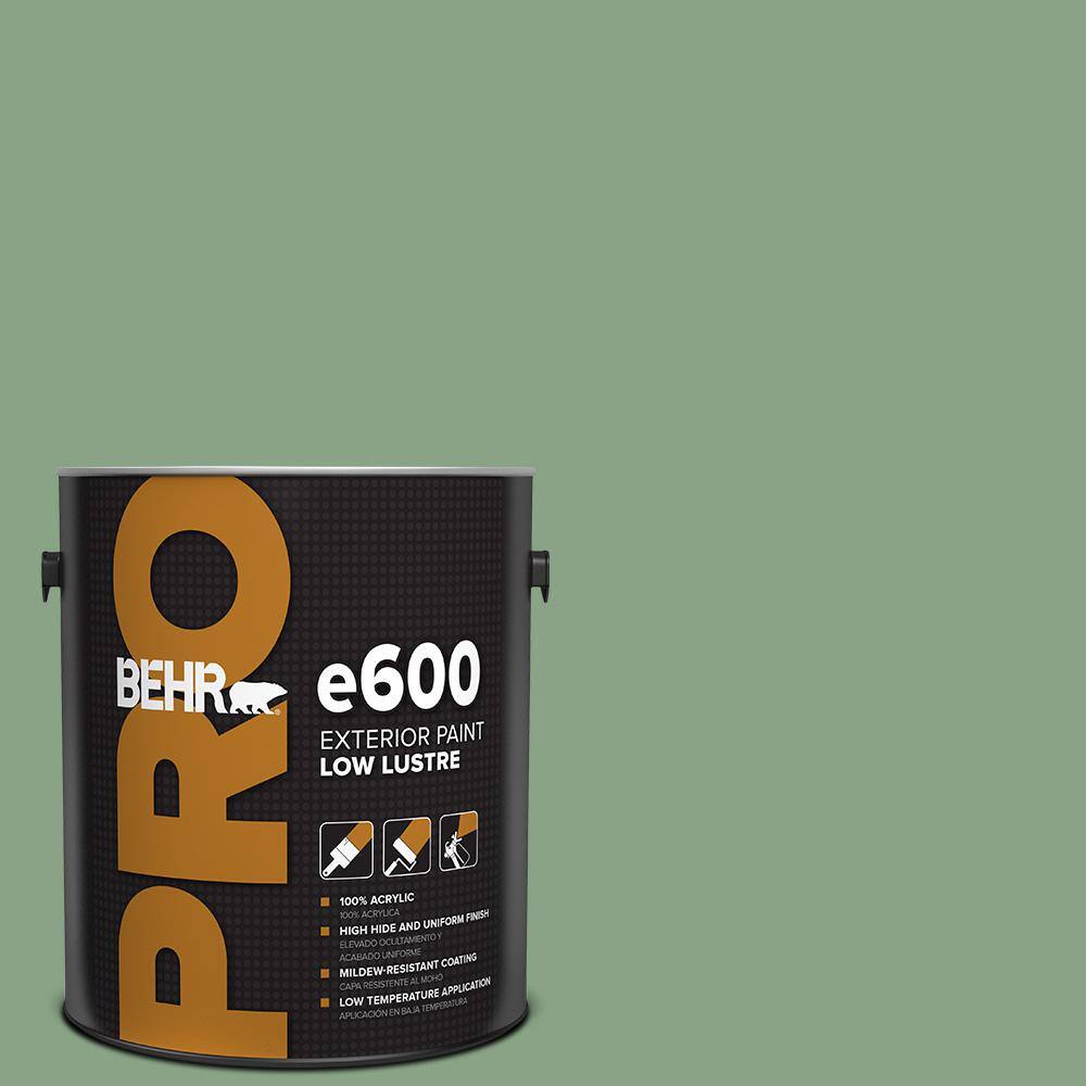 BEHR PRO 1 gal. #S400-5 Gallery Green Low Luster Exterior Paint PR62301 ...