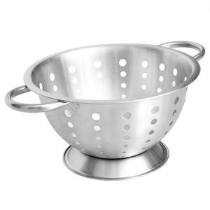 Home Basics 5 Qt. Stainless Steel Deep Colander HDC50568 - The Home Depot