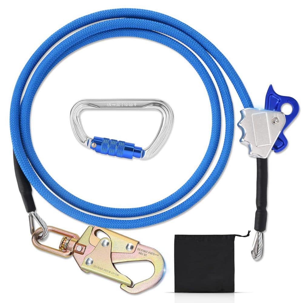 Flip Line Tree Climbing Rope 8 ft. Arborist Equipment with Steel Core ...