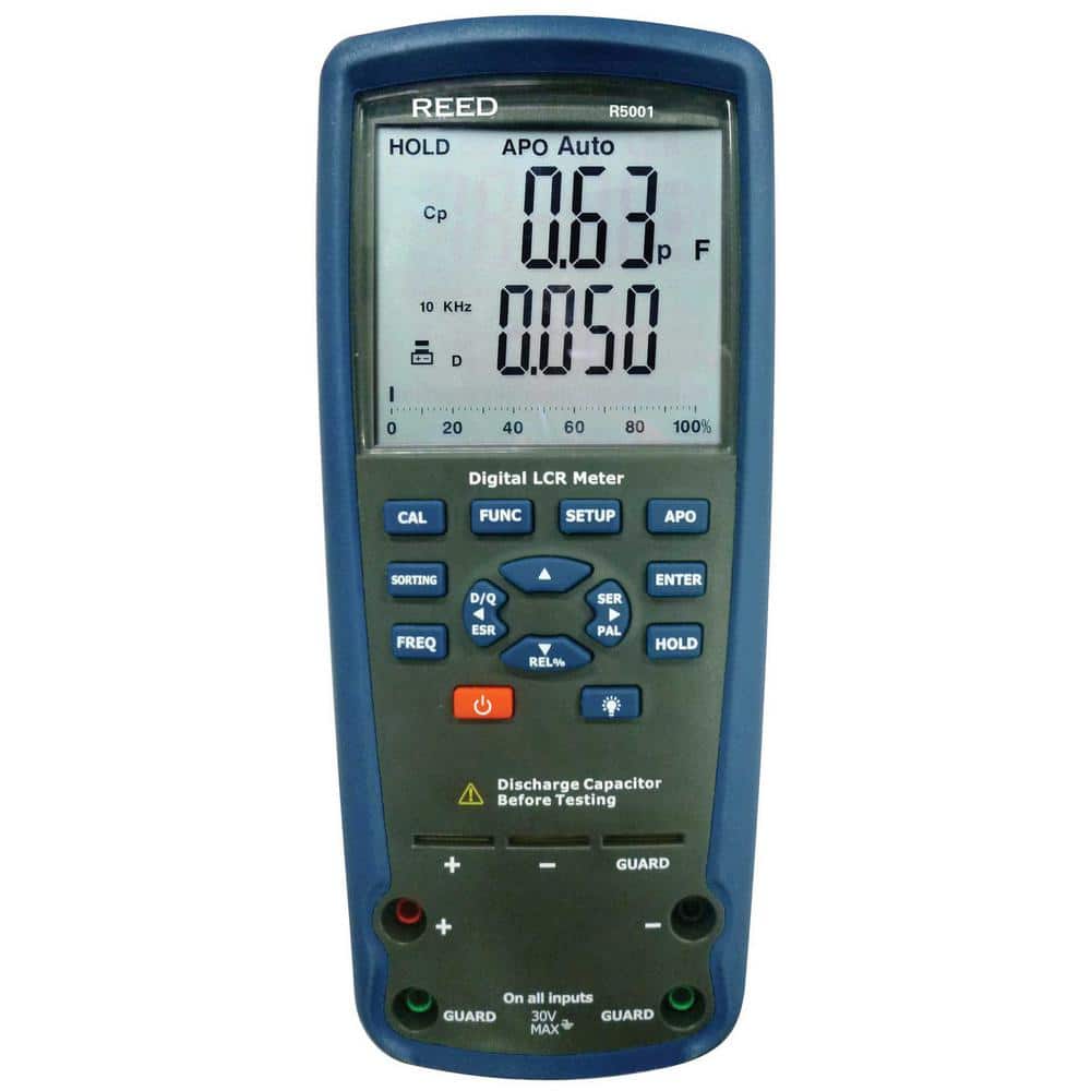 REED Instruments Passive Component LCR Meter R5001 - The Home Depot