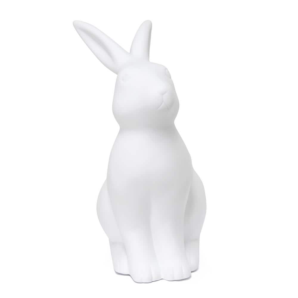 Creekwood home 10.43 in. Glowing Ceramic Bunny Rabbit Light, for Home ...