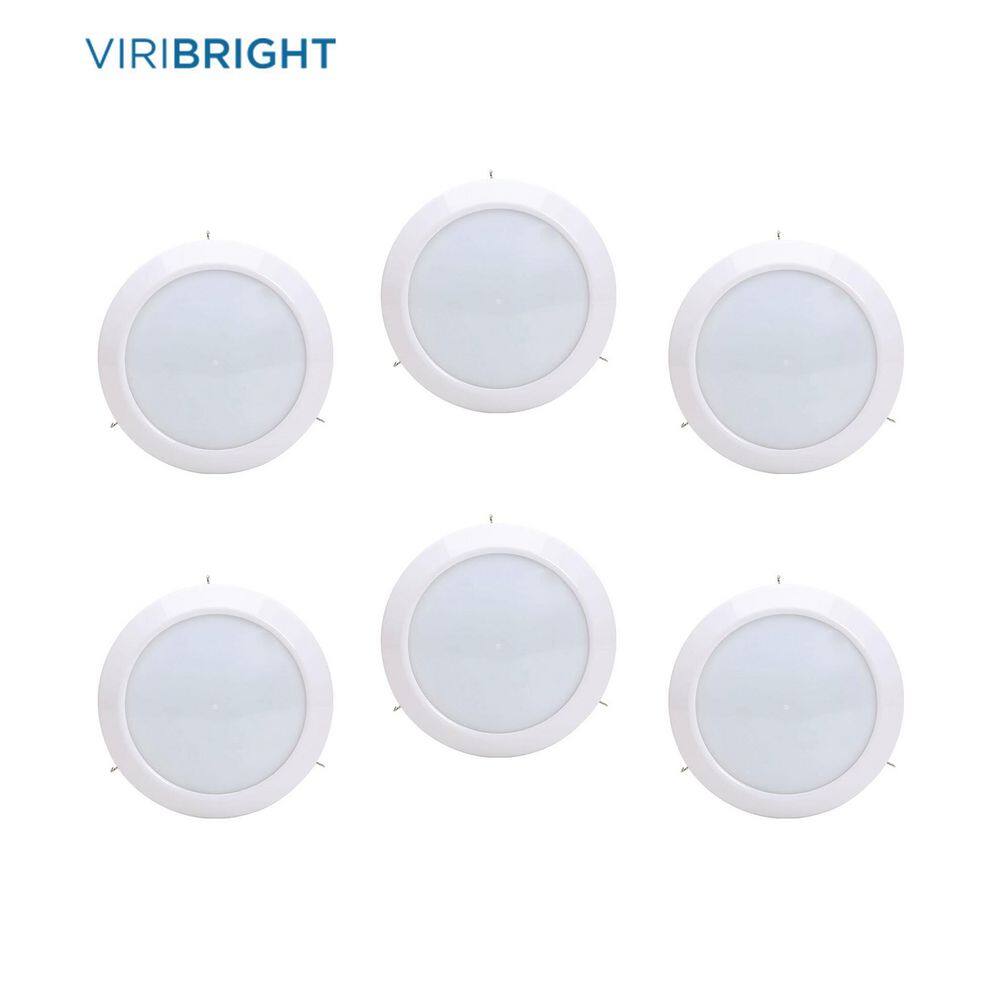 Viribright 6 in. Canless LED Downlight 2700K New Construction and ...