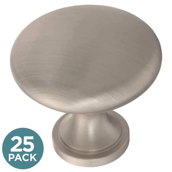 Liberty 25-Pack Mushroom 1-3/16 in. (30 mm) Classic Nickel Round Cabinet Knobs P42354K-NIC-R ...