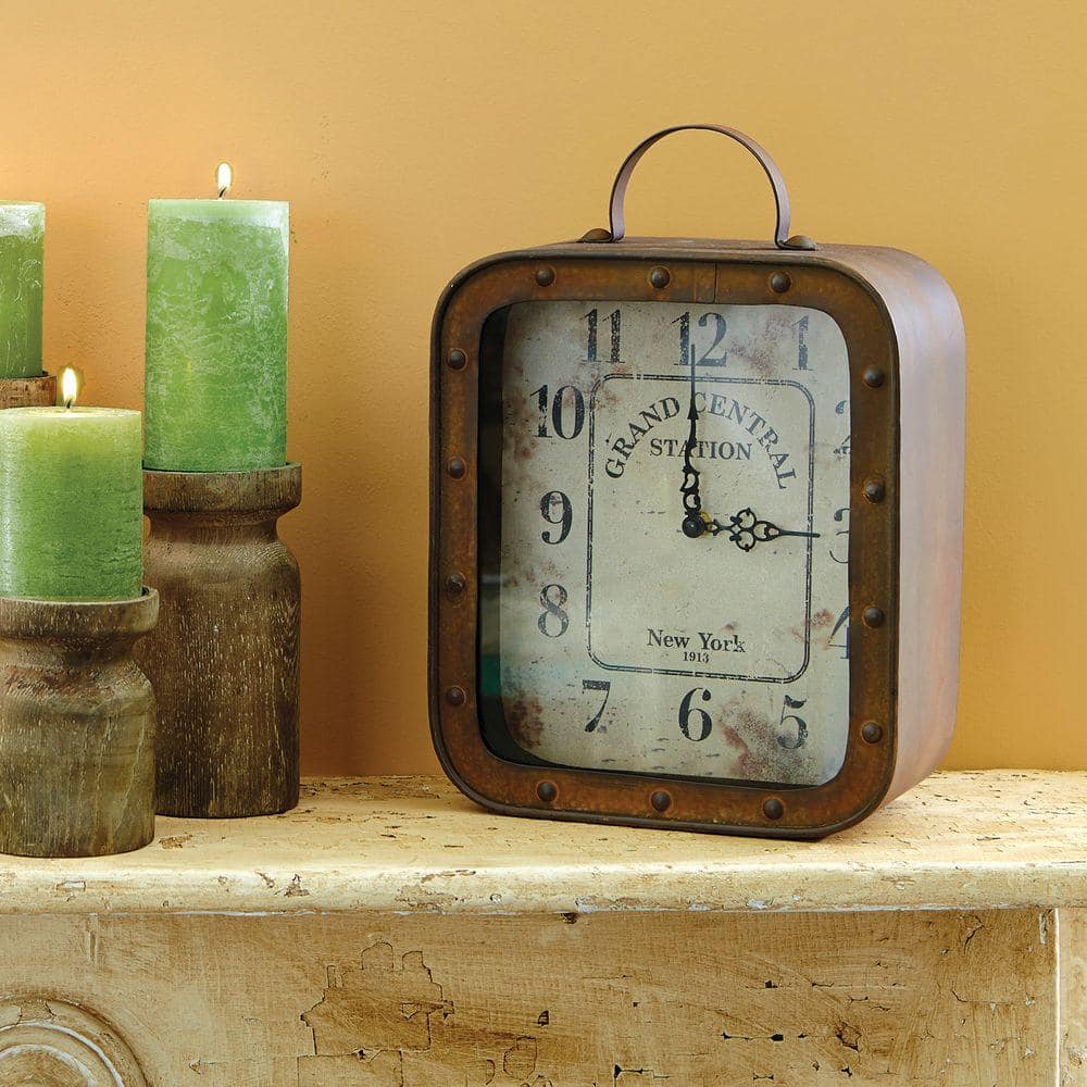 Home & Living Home Décor rustic table clock etna.com.pe