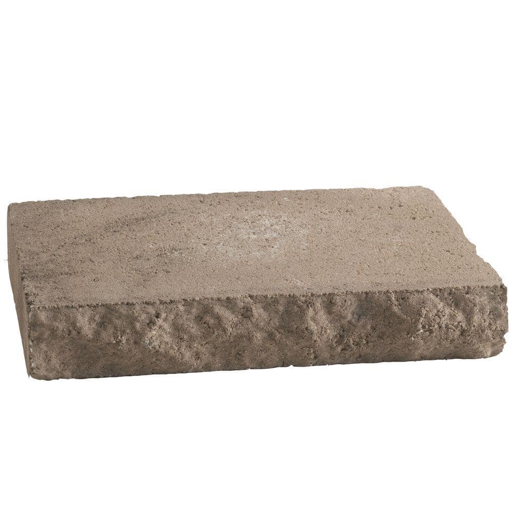 Pavestone 2 in. x 12 in. x 8 in. Tan/Brown Concrete Wall Cap 86833 ...