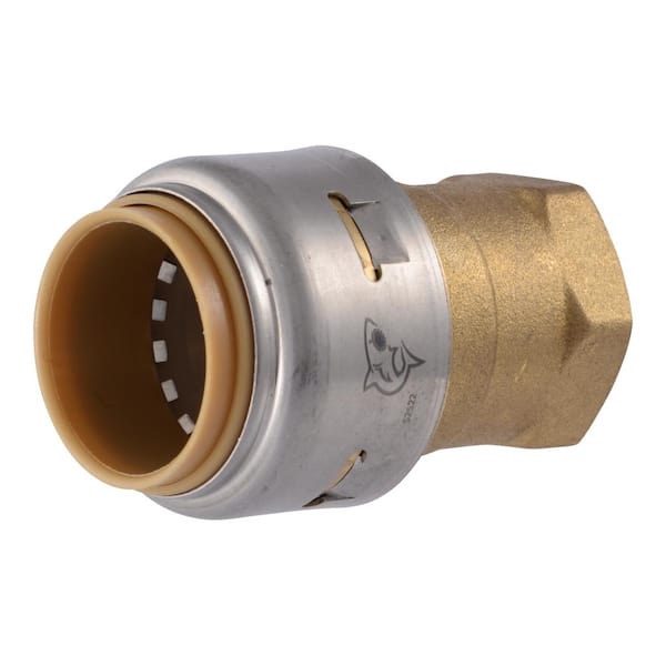 SharkBite Max 3/4 in. Push-to-Connect x 1/2 in. Female Pipe Thread ...