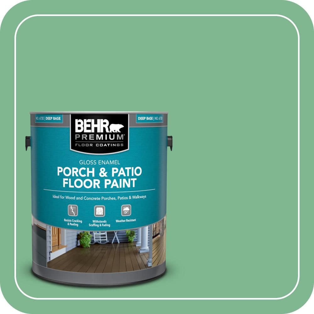 BEHR PREMIUM 1 gal. #BIC-40 Veiled Chameleon Gloss Enamel Interior ...