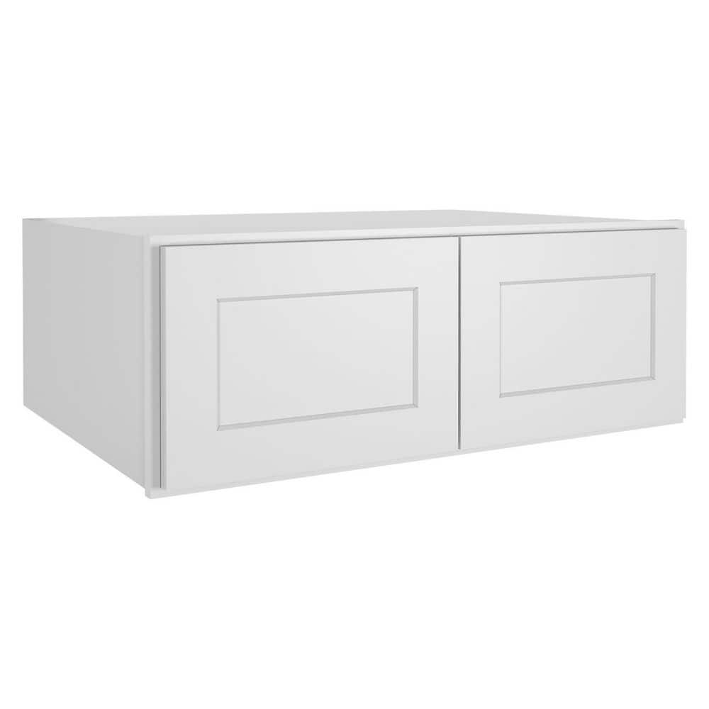 HOMEIBRO 33-in. W x 24-in. D x 12-in. H in Shaker White Plywood Ready ...