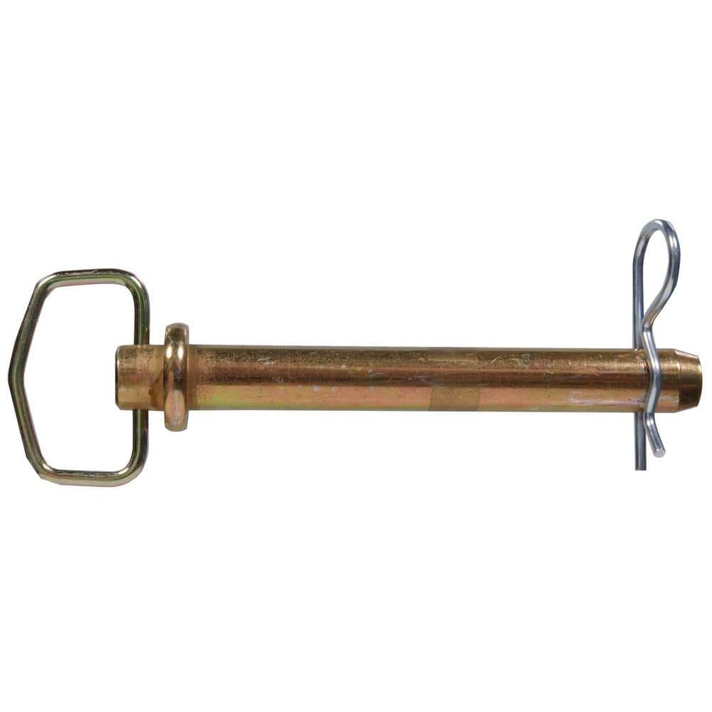 Hillman 1/2 in. x 4 in. Receiver Hitch Pin with Ring (2-Pack) 881133 ...