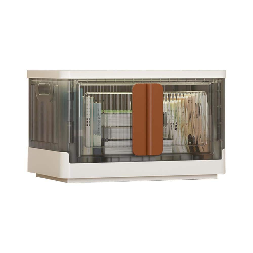 Angel Sar 8.4 Gal White 11.8 in. Office Storage Cabinet, Collapsible ...