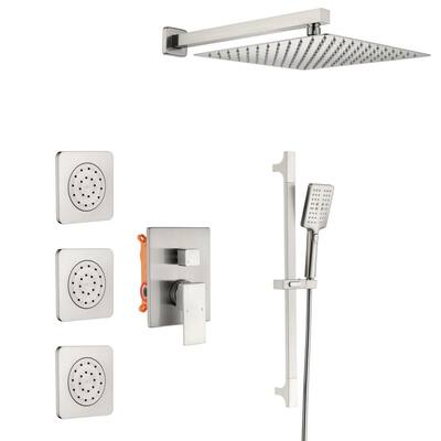 Brushed Nickel - Shower Towers - Shower Systems - The Home Depot