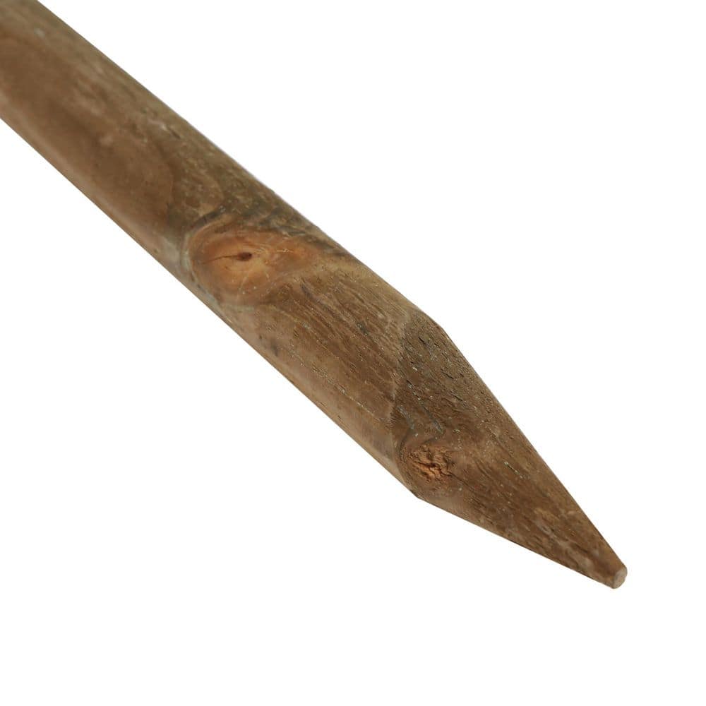 ProWood 96 in. Fir Wood Pressure-Treated Round Tree Stake 150594 - The ...