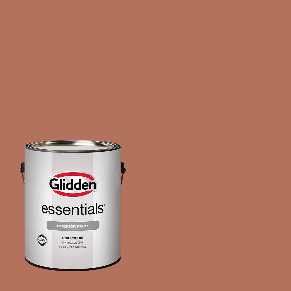 Glidden Essentials 1 gal. Copper Beech Semi-Gloss Interior Paint ...