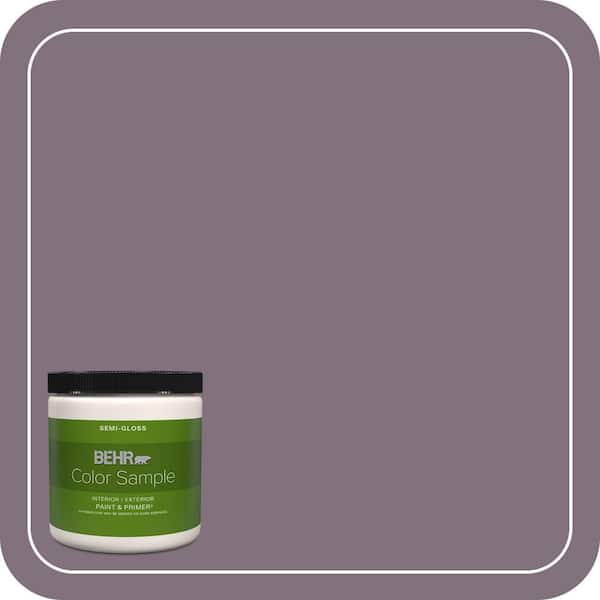 BEHR PREMIUM PLUS 8 oz. #690F-6 Wine Frost Semi-Gloss Interior/Exterior ...
