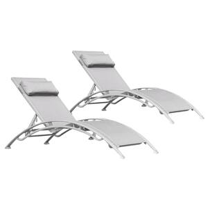 Cesicia Patio Chaise Lounge Adjustable Aluminum Pool Lounge Chairs with ...