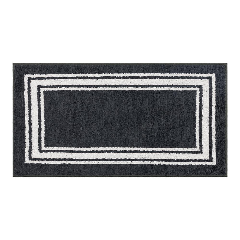 Mohawk Home Simple Frame Charcoal 18 in. x 30 in. Indoor Comfort ...