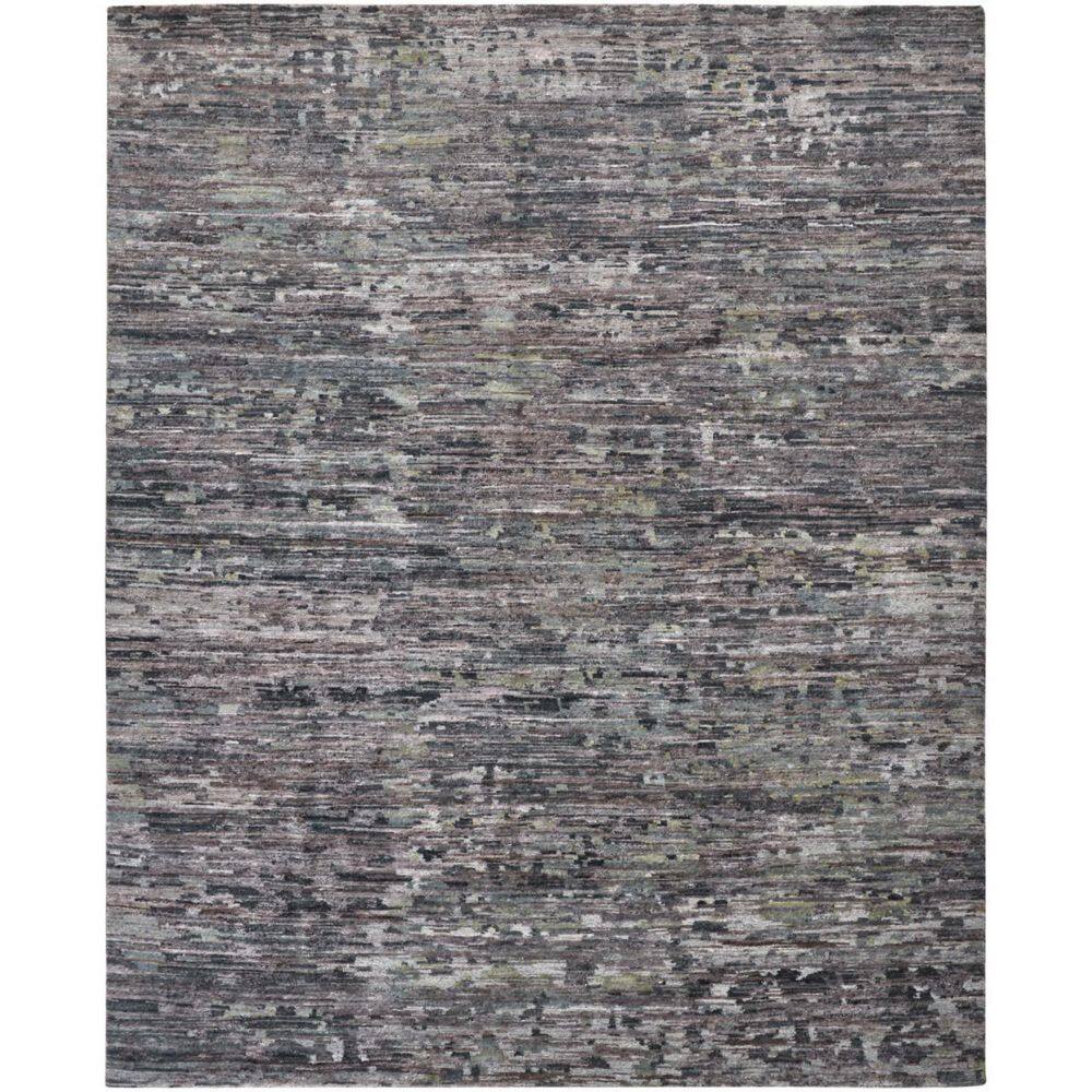 HomeRoots 2 ft. x 3 ft. Blue and Gray Abstract Area Rug 2000513356 ...