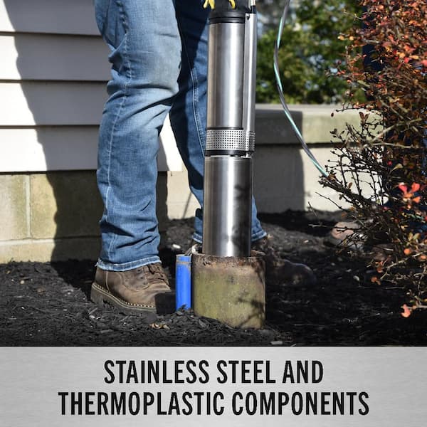 Everbilt 1HP Submersible 2-Wire 20GPM Well Pump HDSUB10-202 - The Home Depot