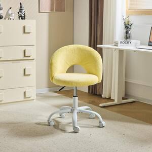 Winado Cotton and Linen Fabric Swivel Office Chair Task Chairin White ...
