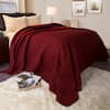 Lavish Home Solid Burgundy King Bed Quilt 66-40-K-BU - The Home Depot