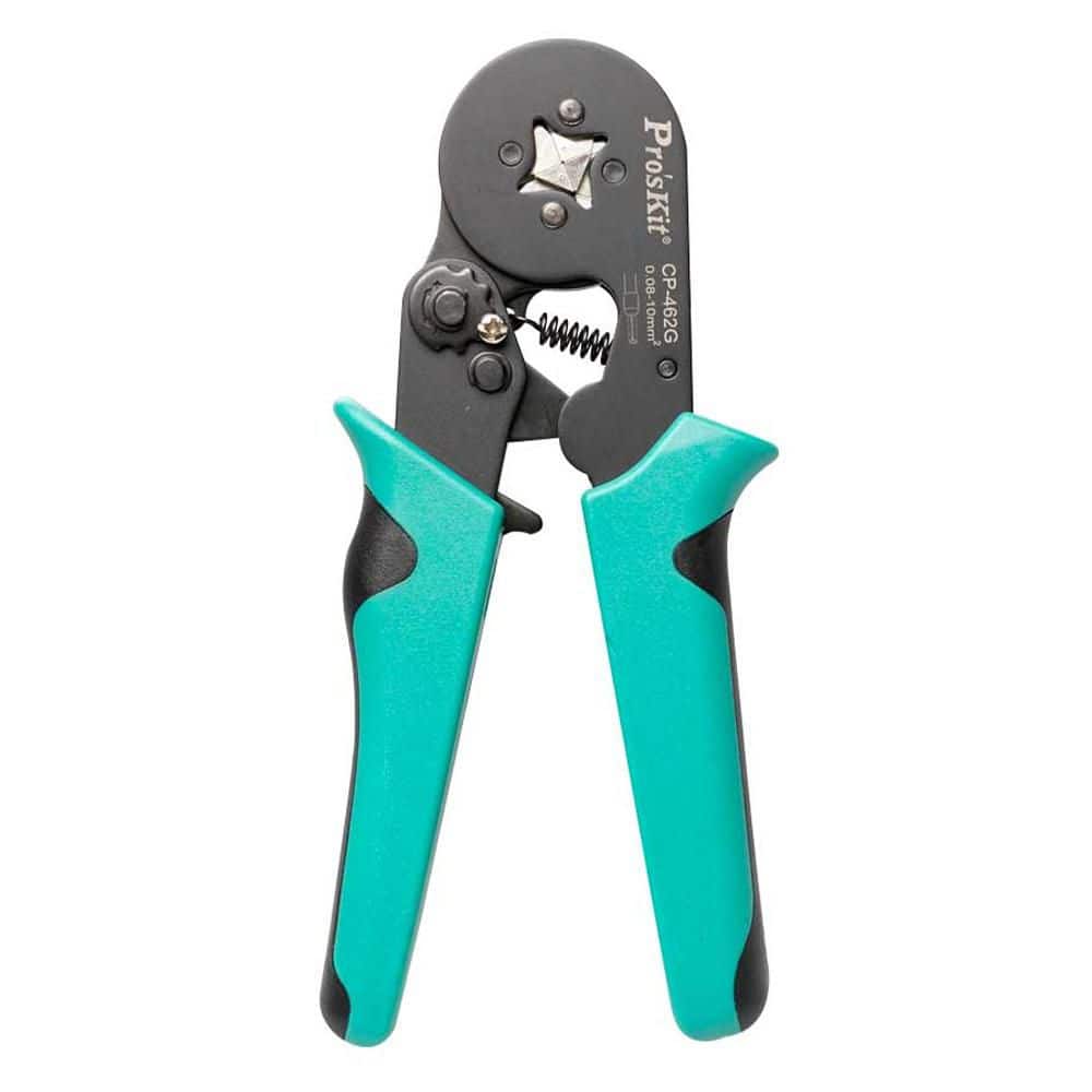Pro'sKit 6.9 in. Square Crimp Wire Ferrule Crimping Tool CP-462G - The ...