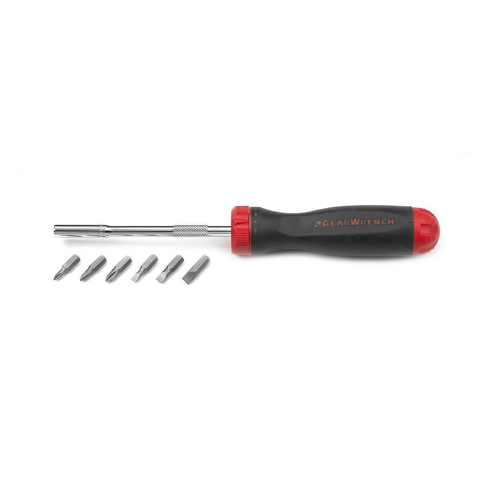 GEARWRENCH GearDriver Phillips/Slotted Ratcheting Screwdriver Set (7 ...