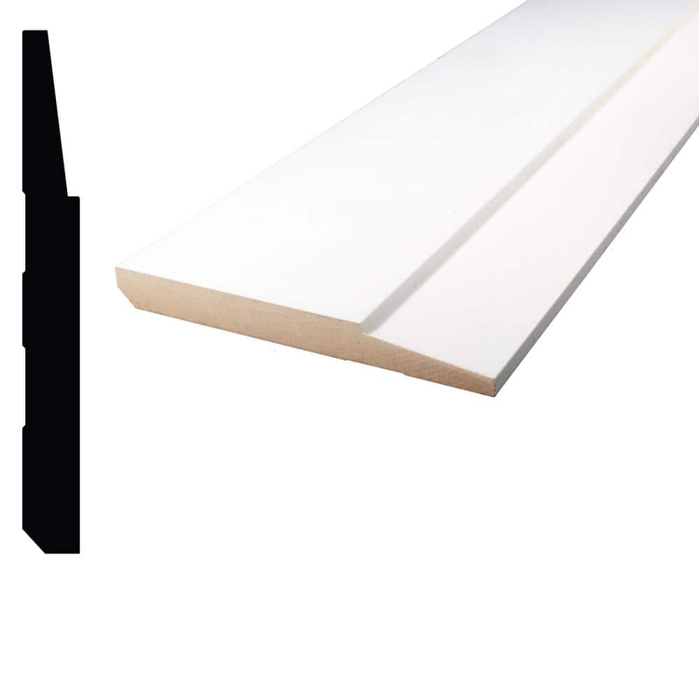 Alexandria Moulding Pro Pack 5/8 in. x 5-1/2 in. x 96 in. Primed Step ...