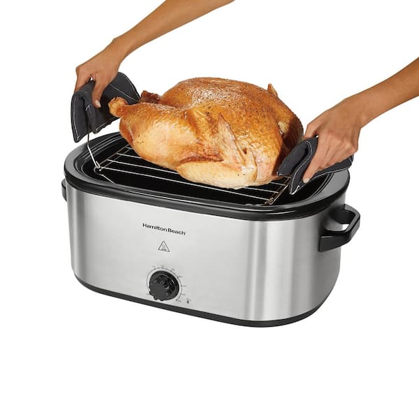 Hamilton Beach 22 qt. Stainless Steel Roaster Oven 32215G - The Home Depot