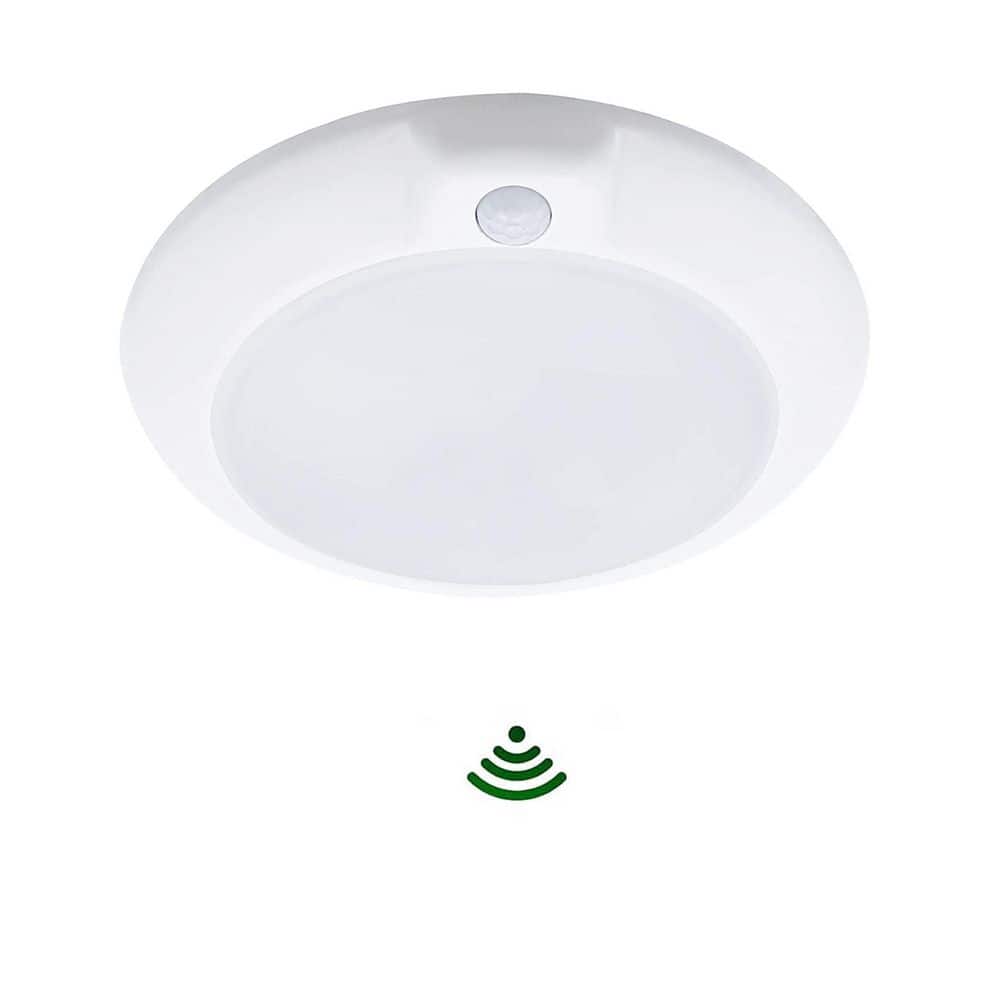 Lecoht 5.8 in. 3000K Dimmable LED Motion Sensor Flush Mount Ceiling ...