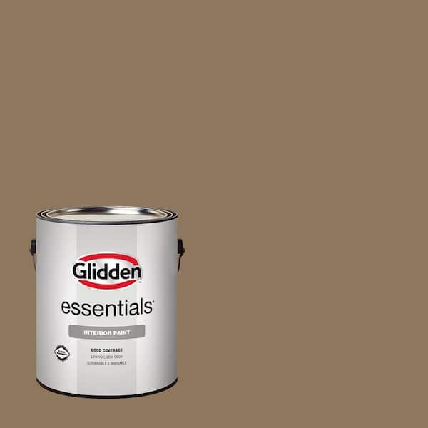 Glidden Essentials 1 gal. PPG1085-6 Hat Box Brown Flat Interior Paint ...
