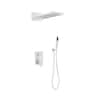 Lukvuzo 9 in. 2-spray Dual 2.5 GPM Adjustable Flow Rate Shower System ...