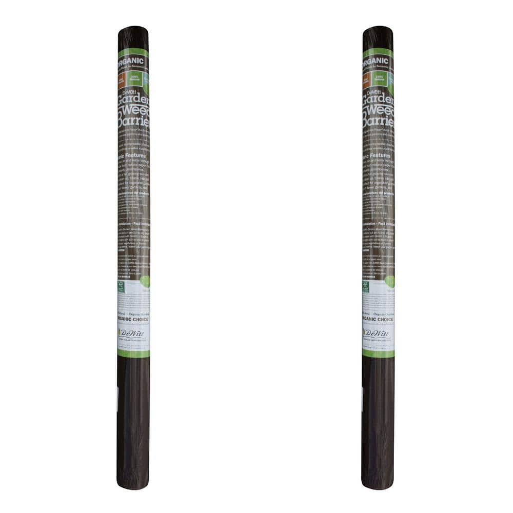 DeWitt 3 ft. x 300 ft. Biodegradable Paper Mulch Garden Weed Barrier 2 ...