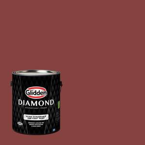 Glidden Premium 1 gal. PPG1056-7 Brick Dust Semi-Gloss Exterior Latex ...
