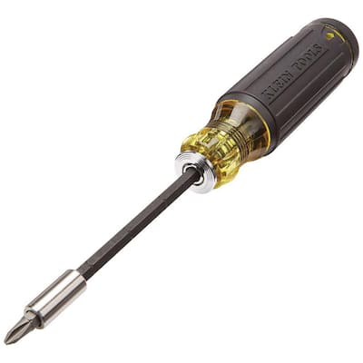 Klein Tools 14-In-1 HVAC Adjustable-Length Screwdriver with Flip Socket ...