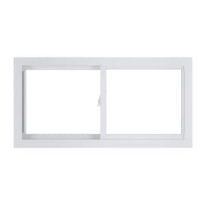 American Craftsman 48 in. x 24 in. 70 Series White Sliding Low-E Argon ...